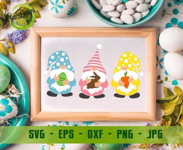 Easter Gnomes Svg, Easter Svg, Gnome Svg, Dxf, Png, Easter Clipart ...