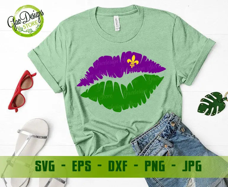 Mardi Gras Lips svg, Fleur De Lis svg dxf png, Fat Tuesday Saints New ...