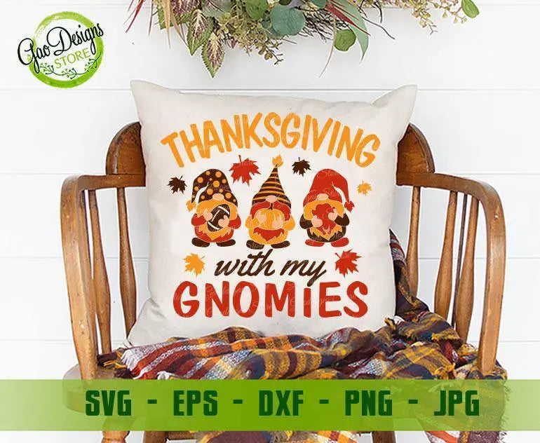 Thanksgiving with my gnomies svg Thankful Gnomes Svg, Happy ...