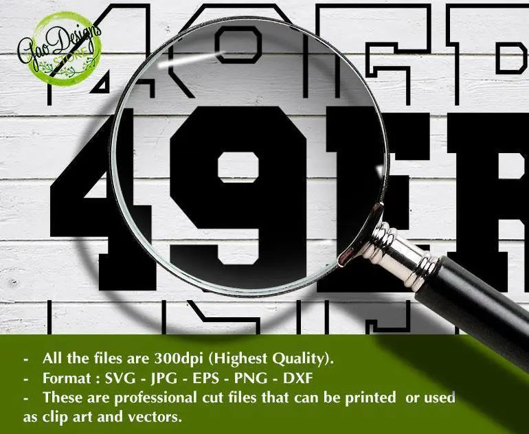 49ers svg, 49ers team svg, 49ers fan svg, 49ers cheer svg, Sports svg ...