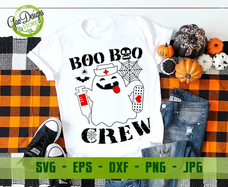 Boo Boo Crew SVG, Ghost Nurse Svg, Funny Halloween svg - Gaodesigns Store