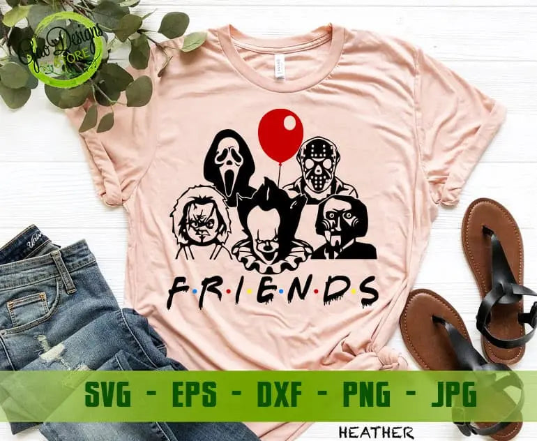 Friends Horror Movie svg, Creepy Halloween svg - Gaodesign Store
