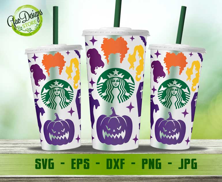 Hocus pocus Starbuck Cup SVG; Halloween Starbuck Cold Cup SVG ...