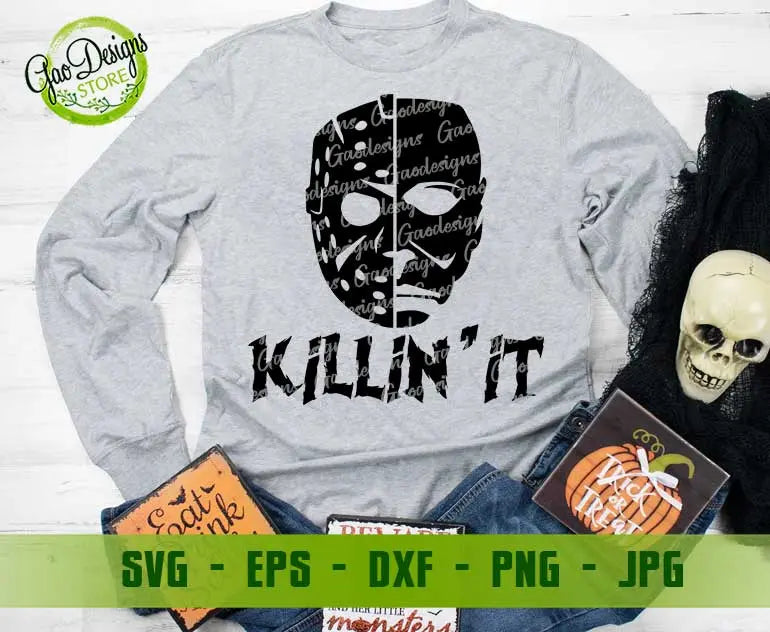 Killin' It Svg, Jason Voorhe svg, Michael Myers SVG, Horror Movie ...