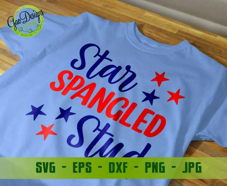 Star Spangled Stud svg, 4th of July svg, America svg, Patriotic svg ...