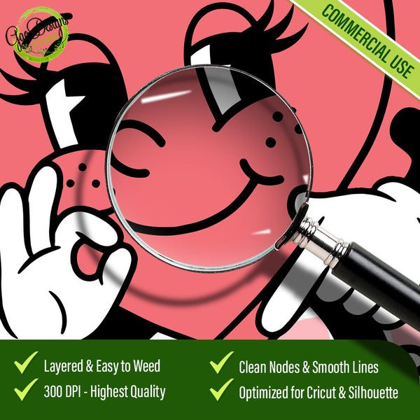 Six Seven Bruh SVG Bundle - Retro Heart Mascot Valentine Shirt (Boy & Girl)