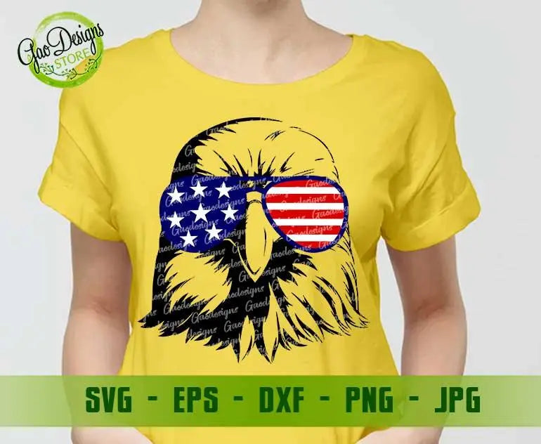 American Eagle Svg, Free 4th of July svg, Patriotic Sunglasses Svg ...