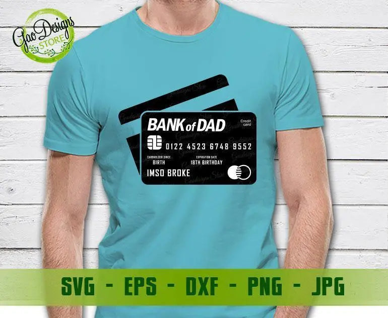 Bank of Dad svg, Father's Day svg Funny Father's Day Gift svg Best ...