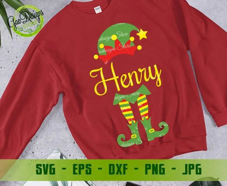 Cute elf squad monogram frame svg, The Elf Christmas Frame Cuttable ...