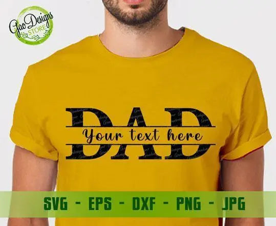 Dad svg, Dad Split Monogram svg Dad Monogram blank Dad with names svg ...