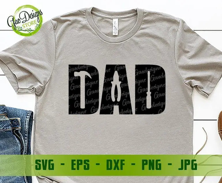 Dad word with tools svg Dad tools svg files for cut, Gift for dad svg ...