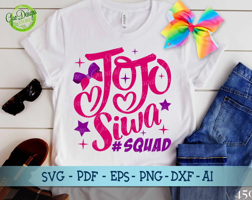 Jojo siwa squad svg, Jojo siwa logo svg, Jojo siwa svg, Jojo siwa shirt ...