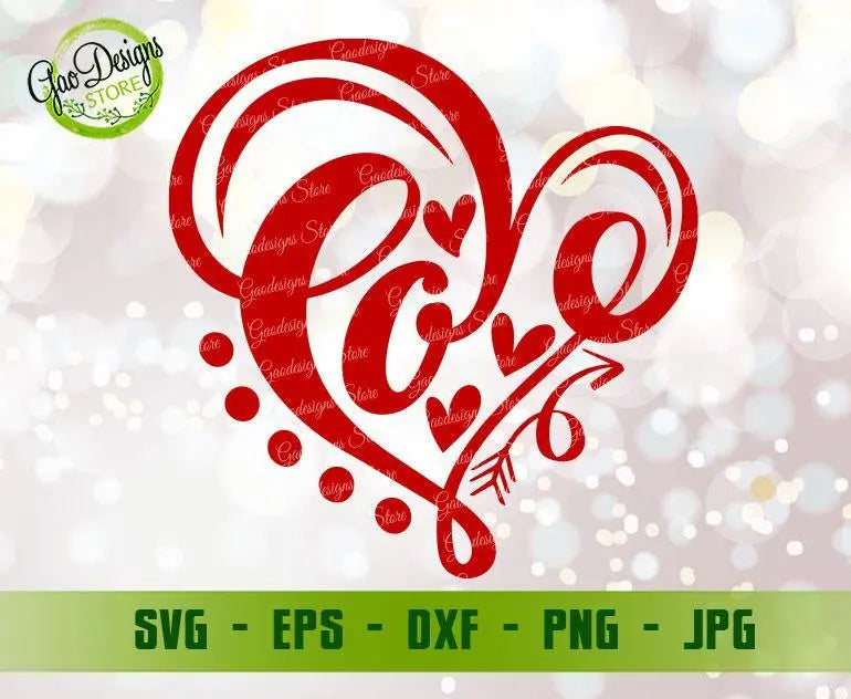 Love heart svg, Happy Valentine's Day svg, Valentine svg, Valentine's ...