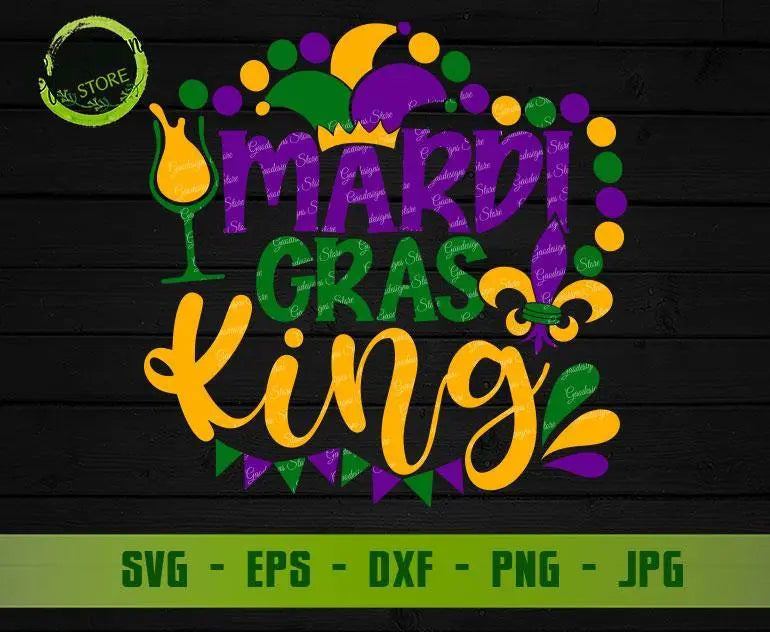 Mardi Gras King svg Mardi Gras svg, Fat Tuesday svg, Mardi Gras Shirt ...