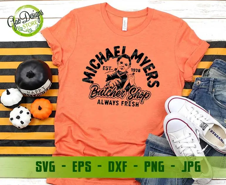 Michael Myers Butcher Shop SVG, Horror Halloween SVG - GaoDesigns Store
