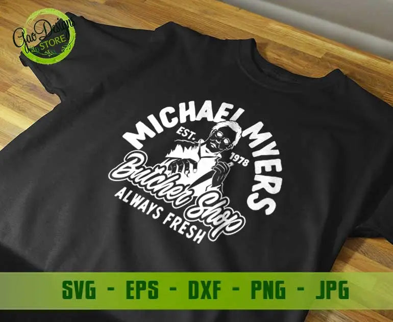 Michael Myers Butcher Shop SVG, Horror Halloween SVG - GaoDesigns Store
