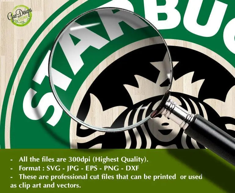 Starbucks coffee svg cut files, Vector Starbucks logo, Starbucks ...