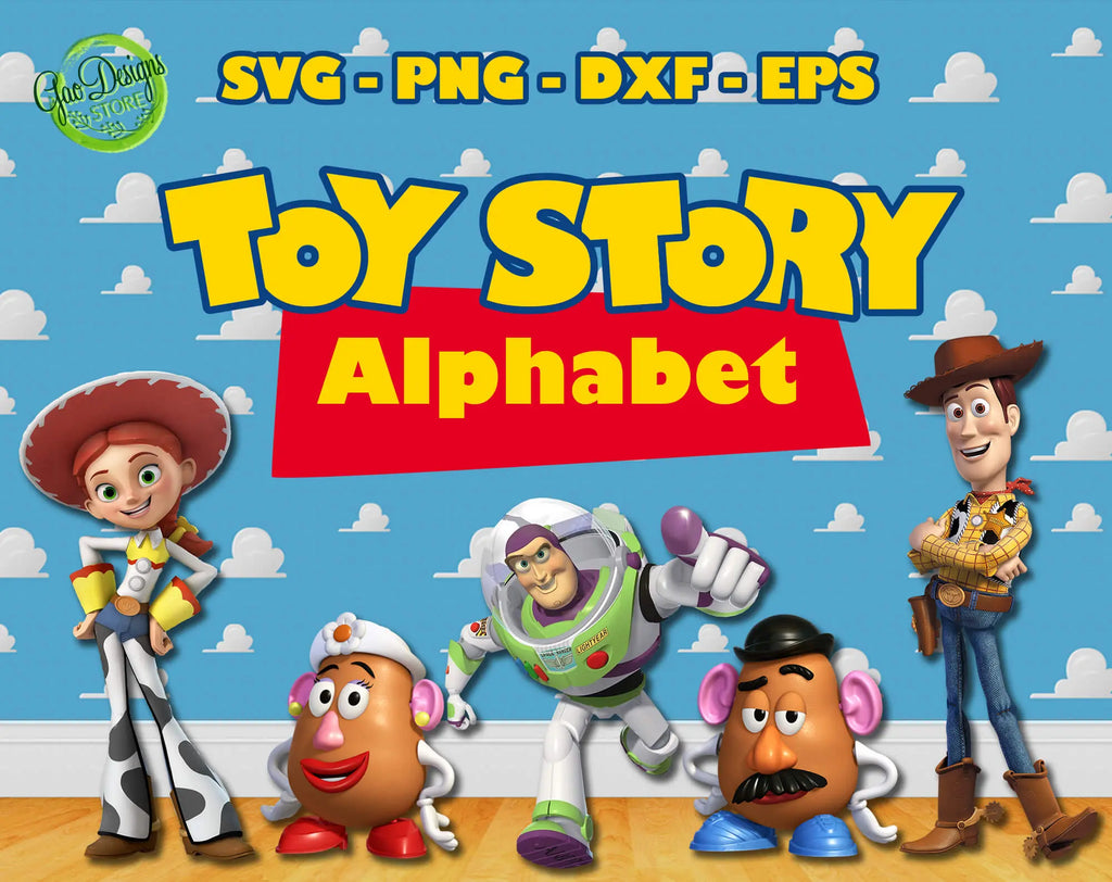 Toy Story font svg, toy story alphabet, toy story numbers, toy story ...