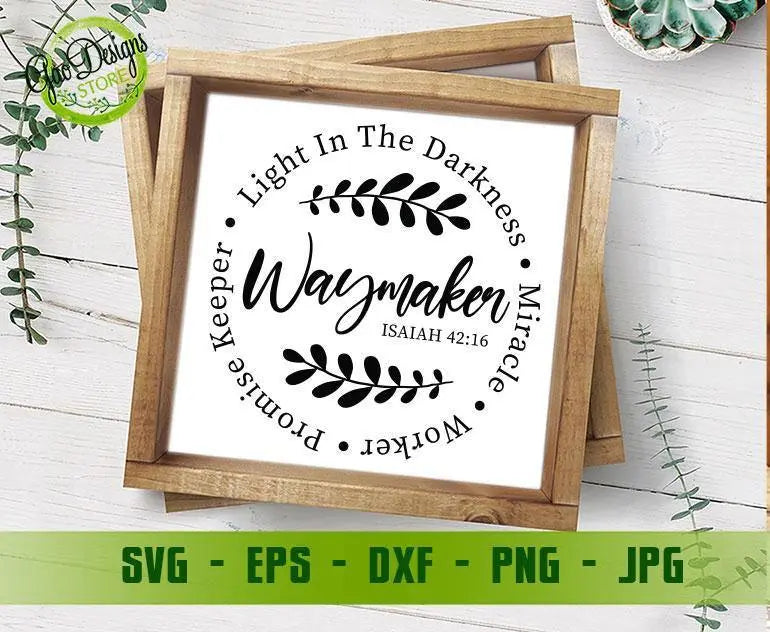 Waymaker Svg, Miracle Worker svg, Promise Keeper Svg, My God svg ...